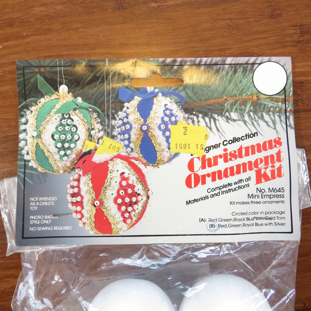 Vintage Push Pin Sequin Christmas Ornament Kit NEW M645 - Etsy Vintage Push Pin Sequin Christmas Ornament Kit NEW M645 - Etsy