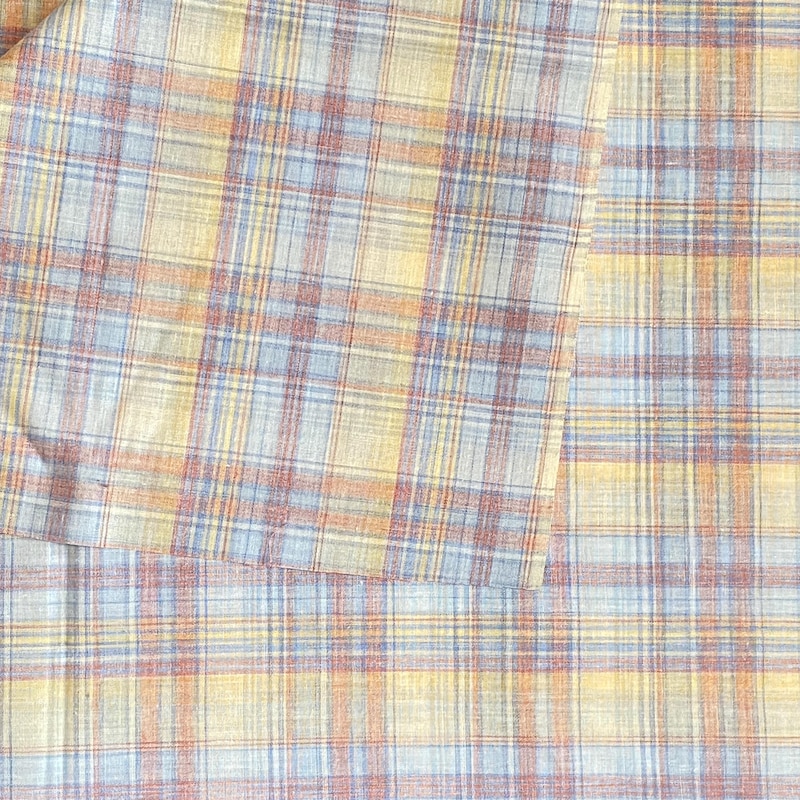 Plaid Cotton Fabric - Etsy