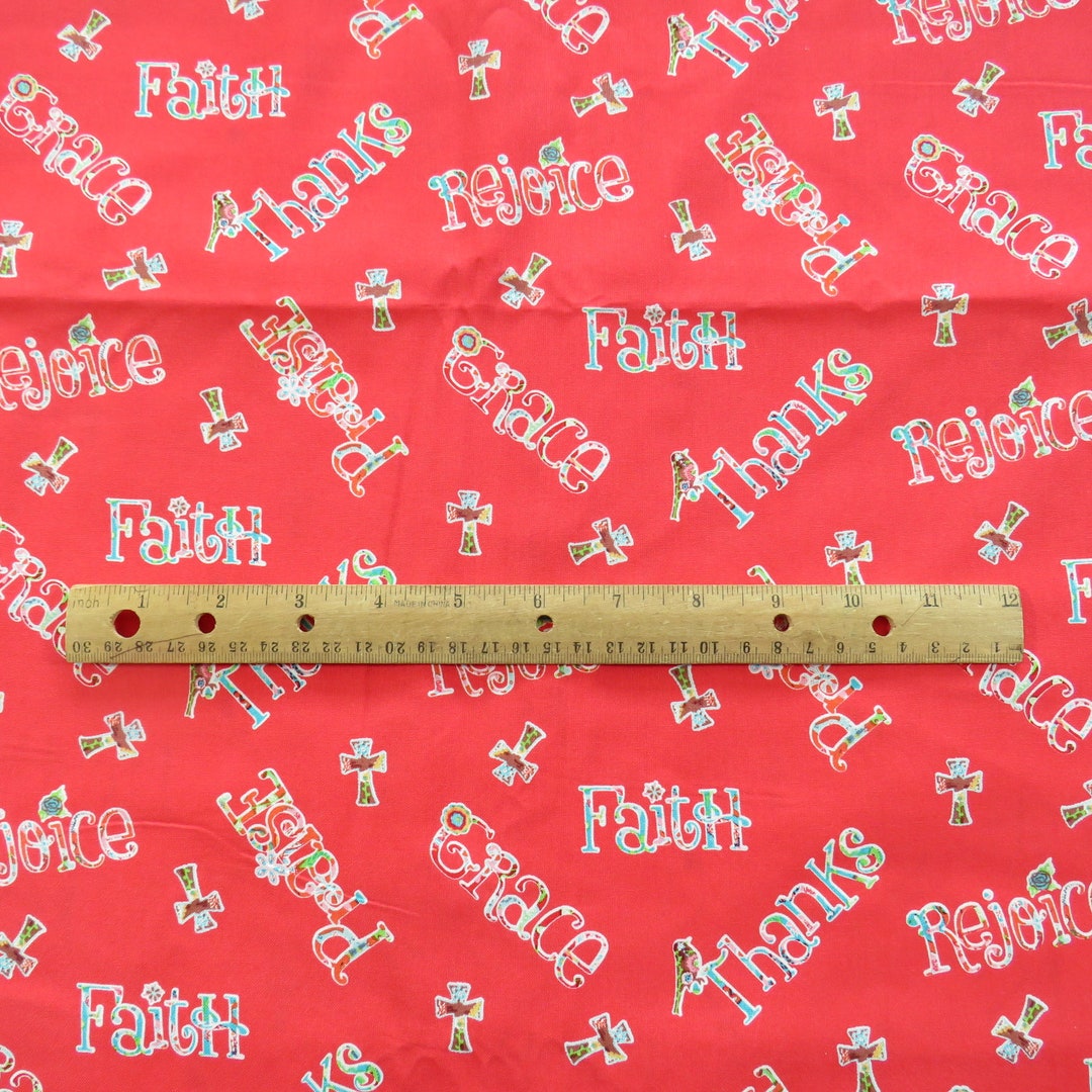Faith Rejoice Spiritual Fabric Springs CP 52140 Cotton 1.9 YD - Etsy