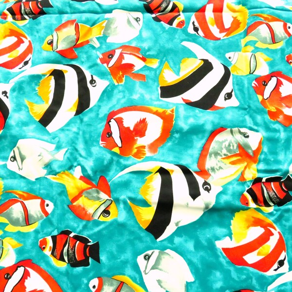 Tropical Fish Fabric - Etsy