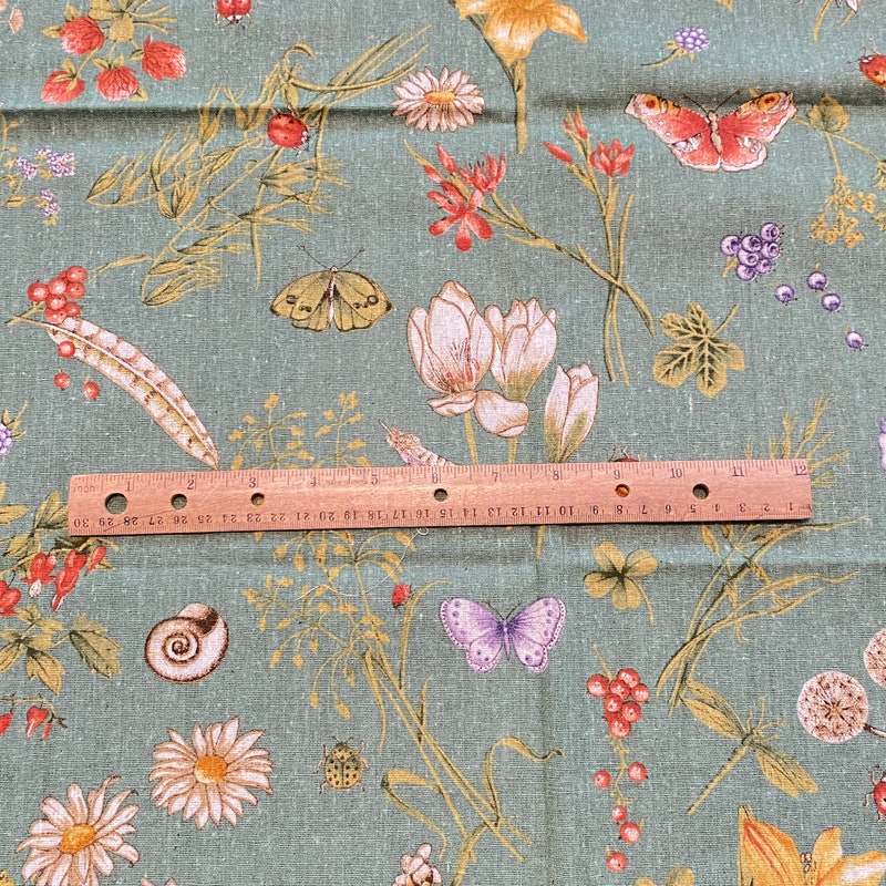 Sage Floral Fabric - Etsy