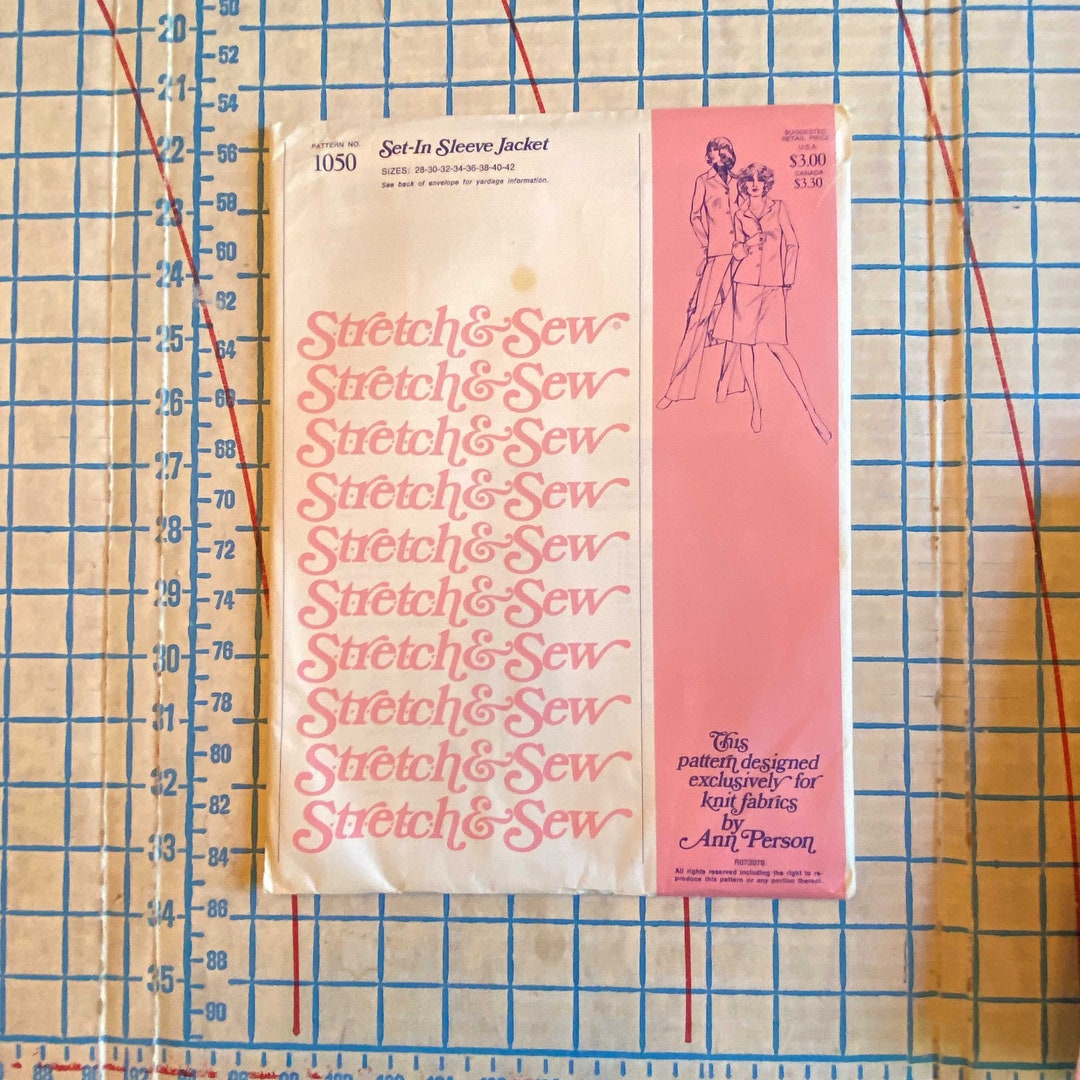 Womens 1970s Uncut Knit Jacket Pattern Stretch Sew 1050 Bust 28-42 - Etsy