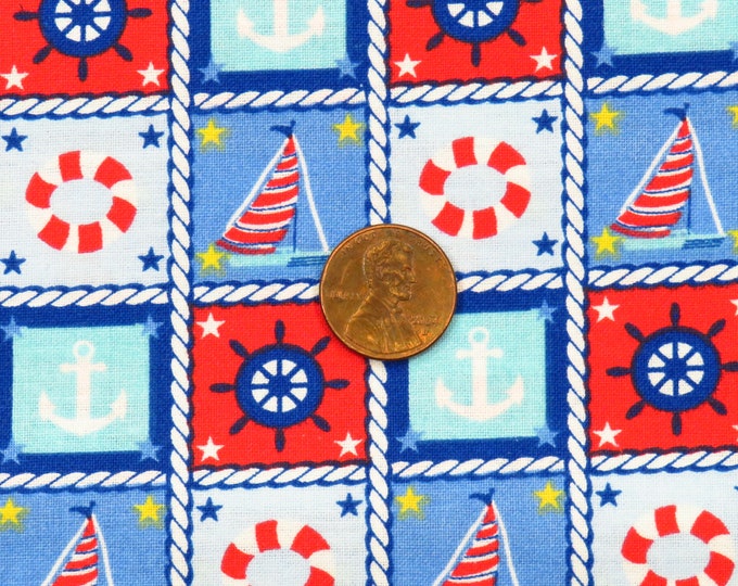 Nautical Stripe Fabric - Swab the Deck - Nautical Stripe by ...