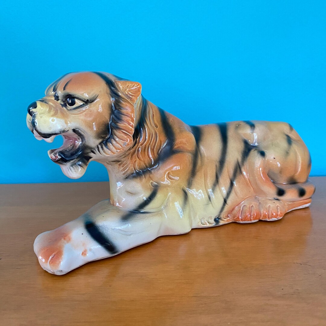 9 1960s 70s Tiger Figure Roaring Vintage Ceramic - Etsy