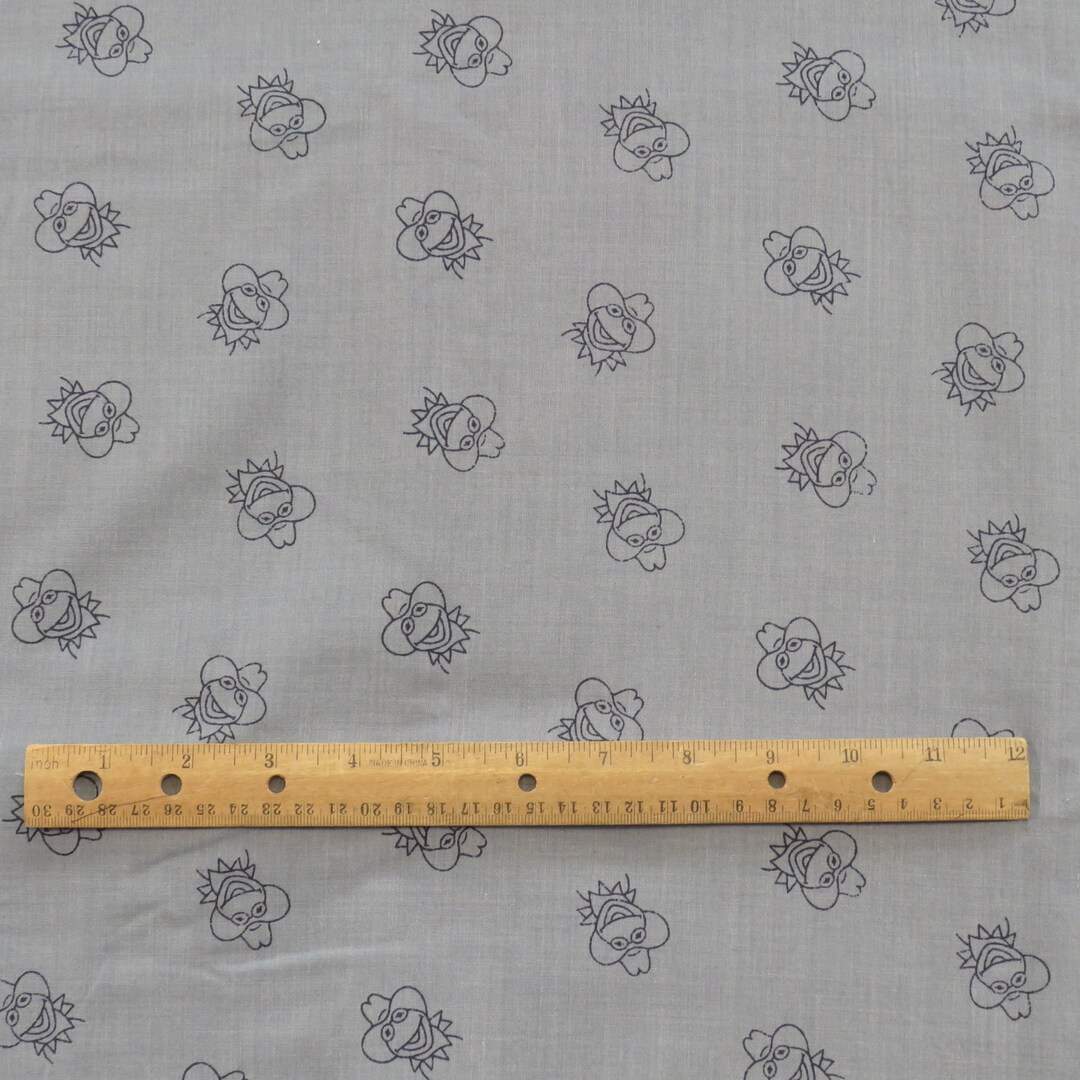 BTY Cowboy Kermit the Frog Chambray Fabric Cotton Blend - Etsy