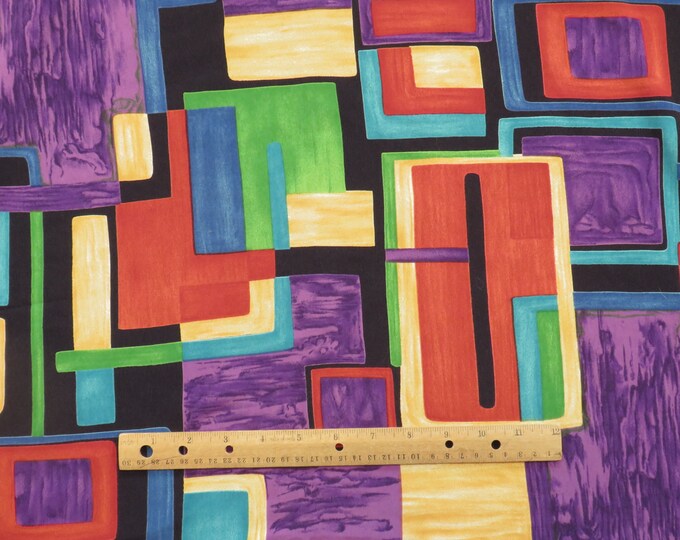 1990s Vintage Colorblock Apparel Fabric BTY - Etsy