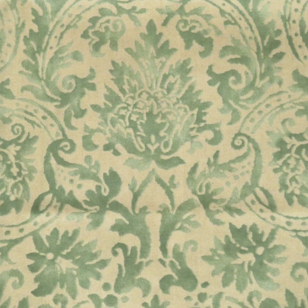 Green Damask Fabric - Etsy