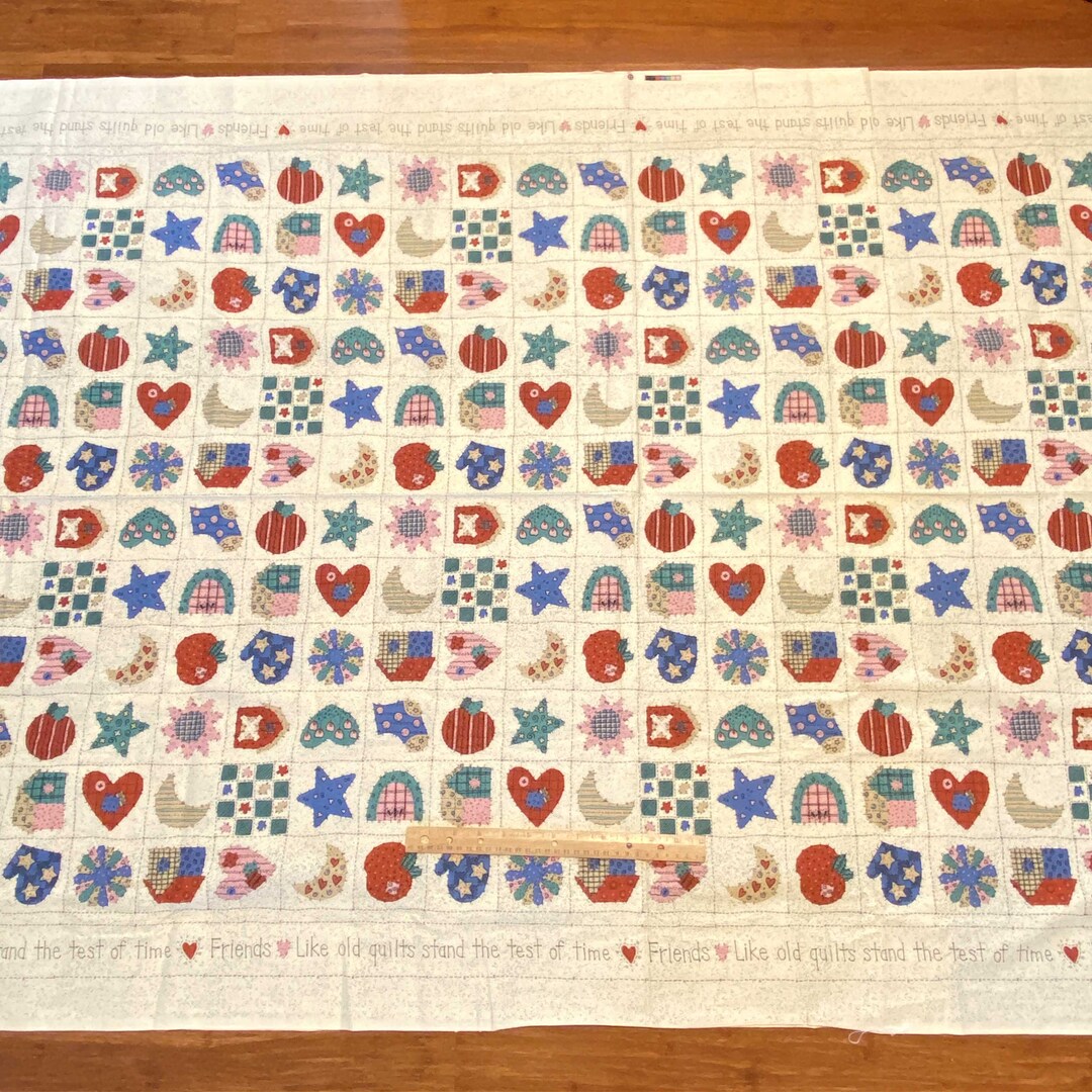 BTY Vintage Country Quilt Border Fabric Cotton - Etsy