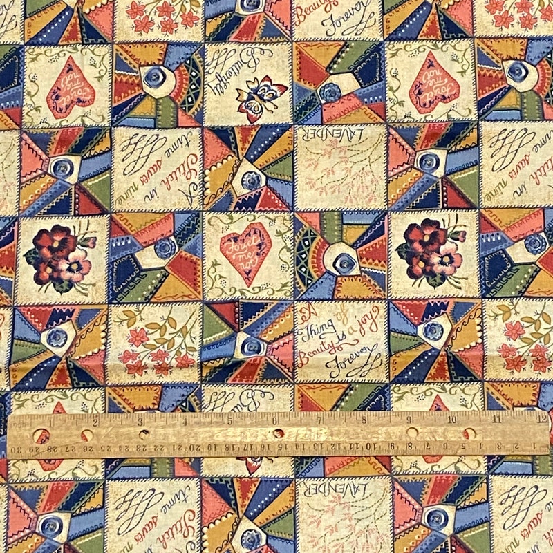 Patchwork Fabric - Etsy