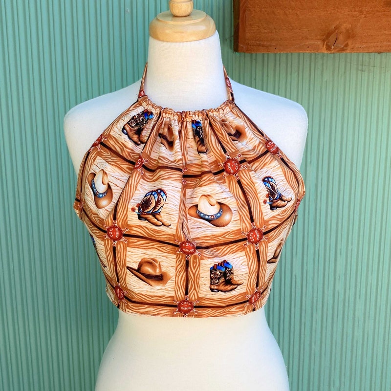 Patchwork Halter Top - Etsy