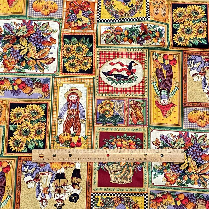 Thanksgiving Fabric - Etsy