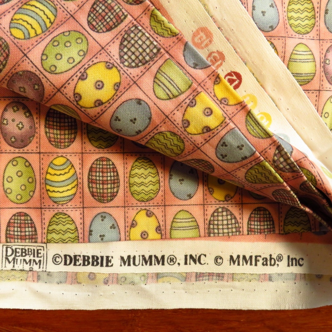 Debbie Mumm Easter Egg Block Fabric Dusty Pink Cotton 1.3 YD - Etsy