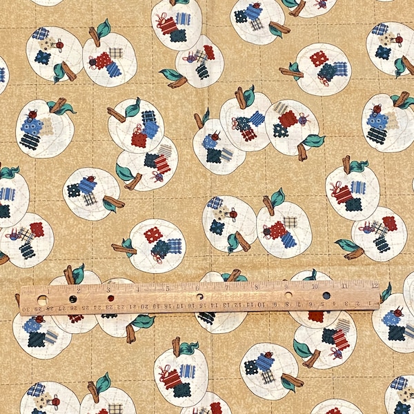 Apple Fabric - Etsy UK