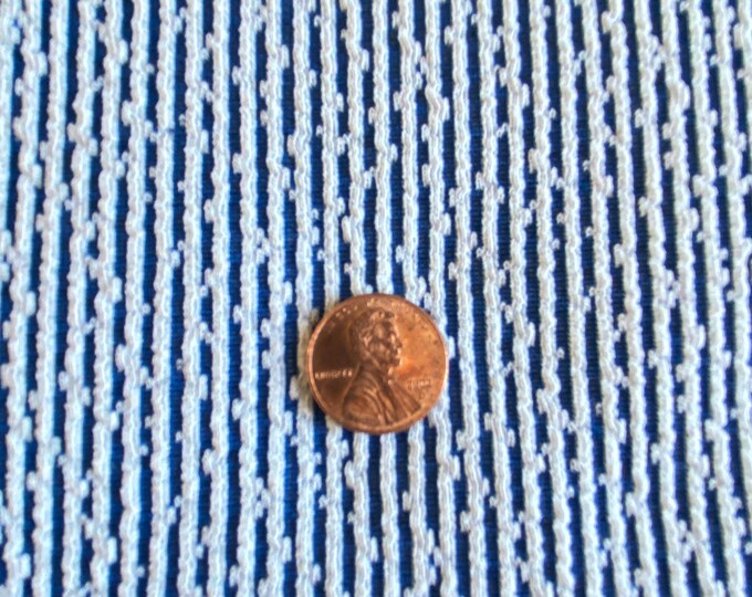 2 YD 1970s Crimplene Blue Double Knit Polyester Fabric - Etsy