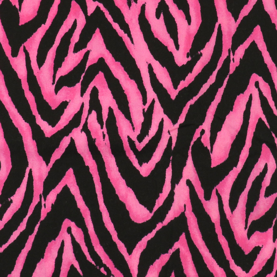 VIP Cranston Pink Tiger Stripe Fabric Cotton 1.5 YD - Etsy