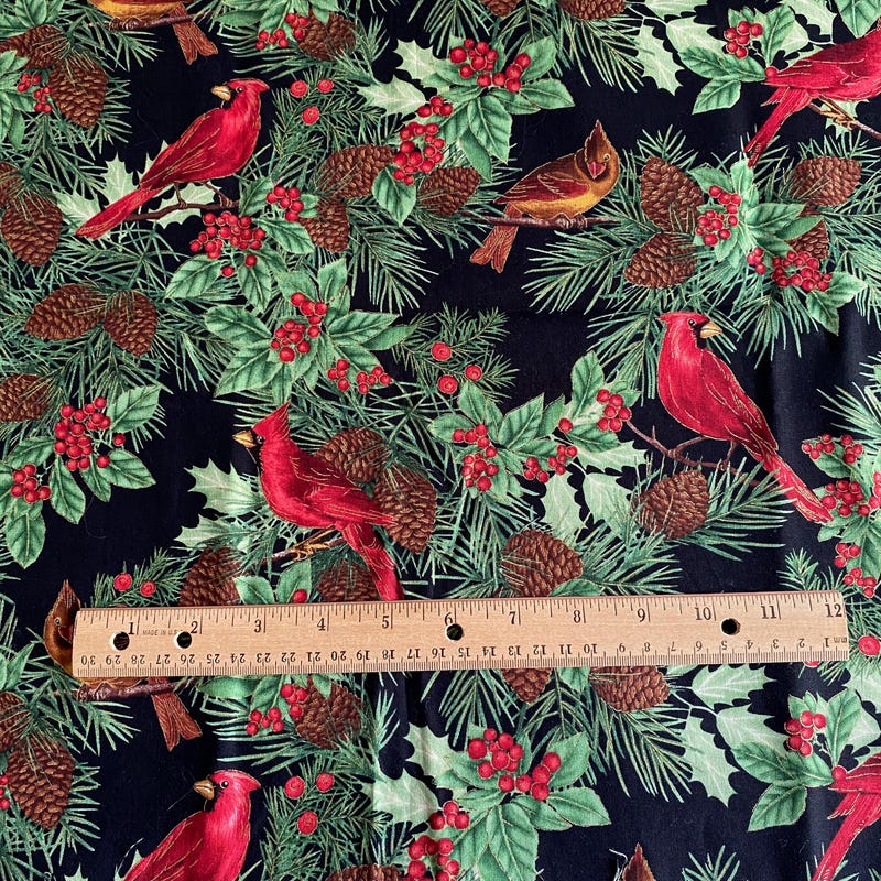 Cardinal Fabric - Etsy Canada