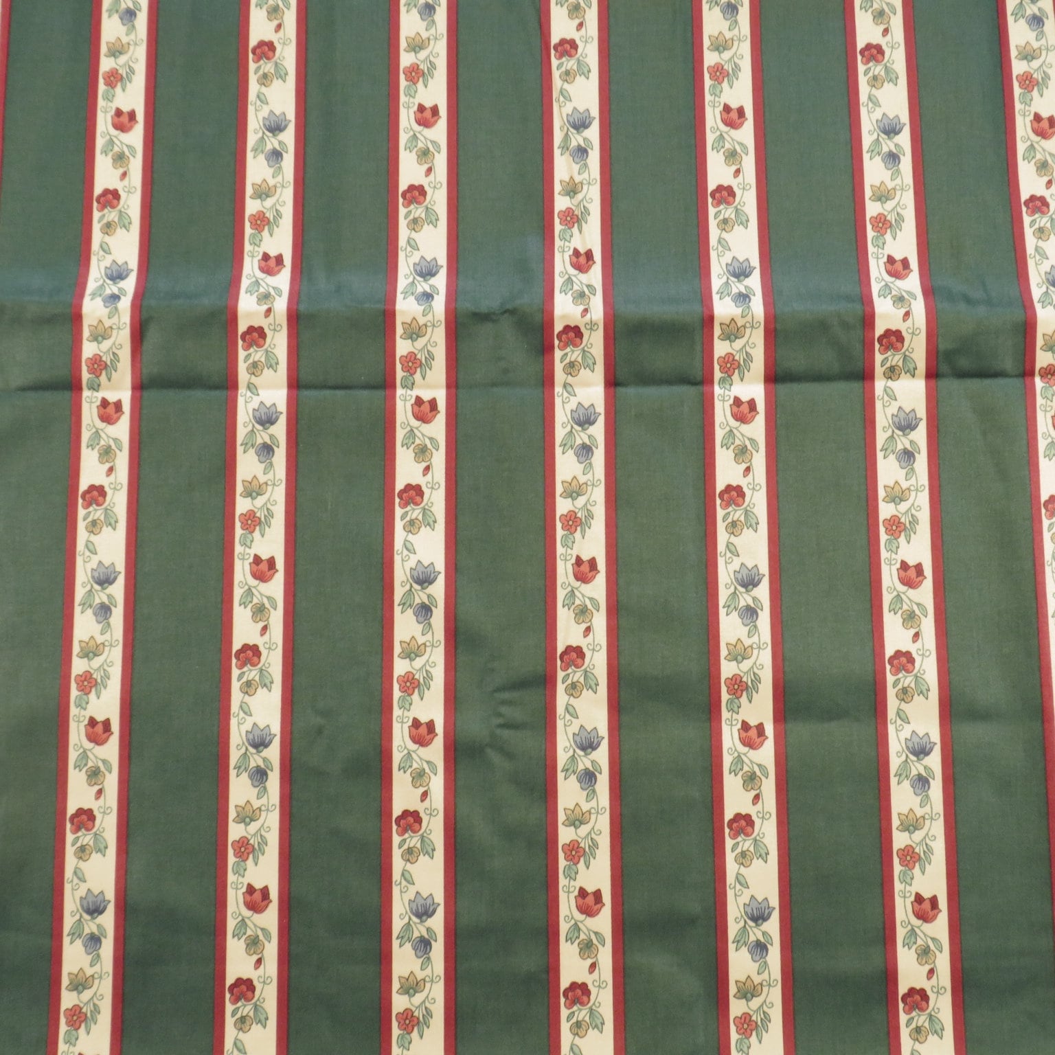 1.6 YD Vintage Floral Stripe Chintz Fabric Green - Etsy 1.6 YD Vintage Floral Stripe Chintz Fabric Green - Etsy