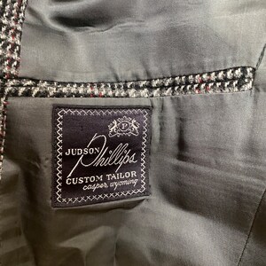 Vintage Mens 1966 Plaid Sport Coat Brown Gray Judson Philips Approx 42R ...