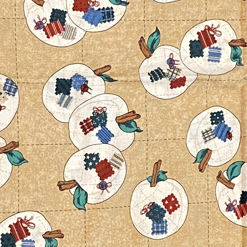 Apple Fabric - Etsy UK