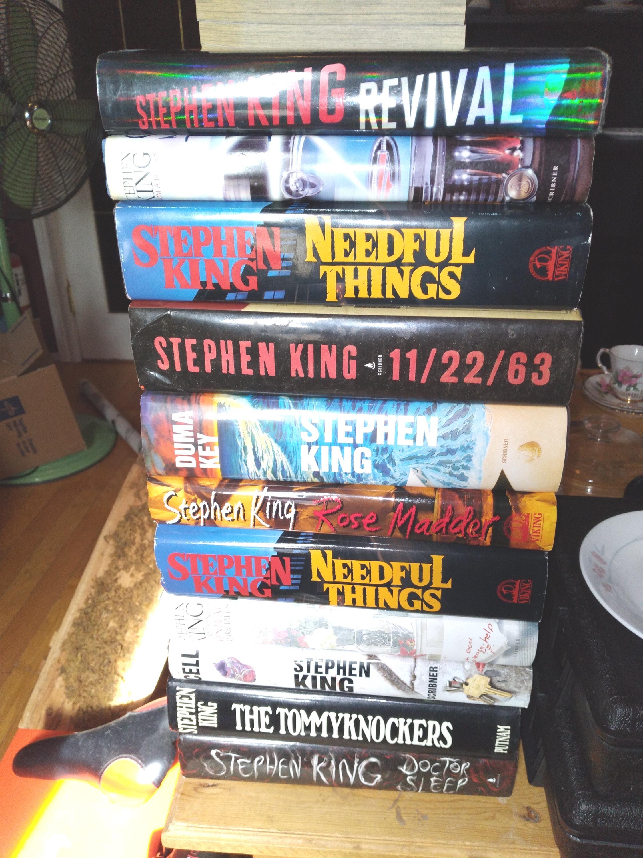 Large Lot of 13 Stephen King Hardcover Novel Collection With Dust ...