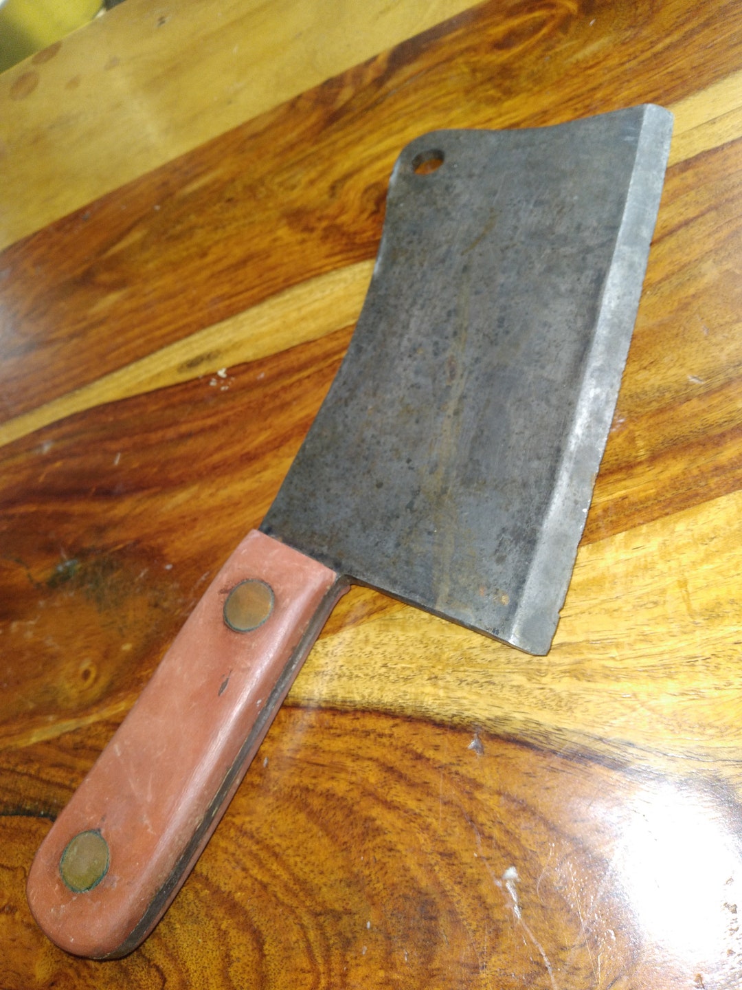 Old Hand Forged Meat Cleaver Butcher Blacksmith Made Blade Antique 10 ...