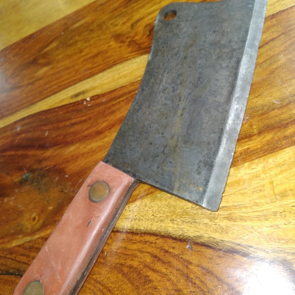 Antique Meat Cleaver - Etsy