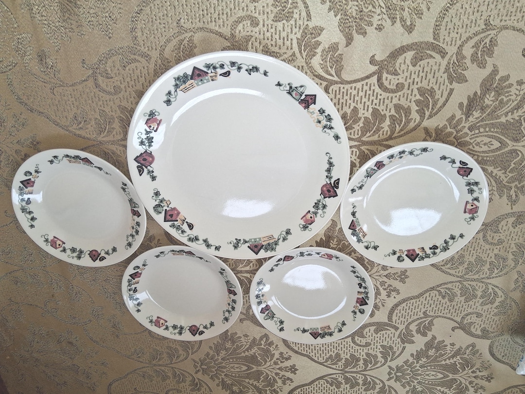 Corelle Garden Home Bird House Dinnerware by the Piece Replacements - Etsy