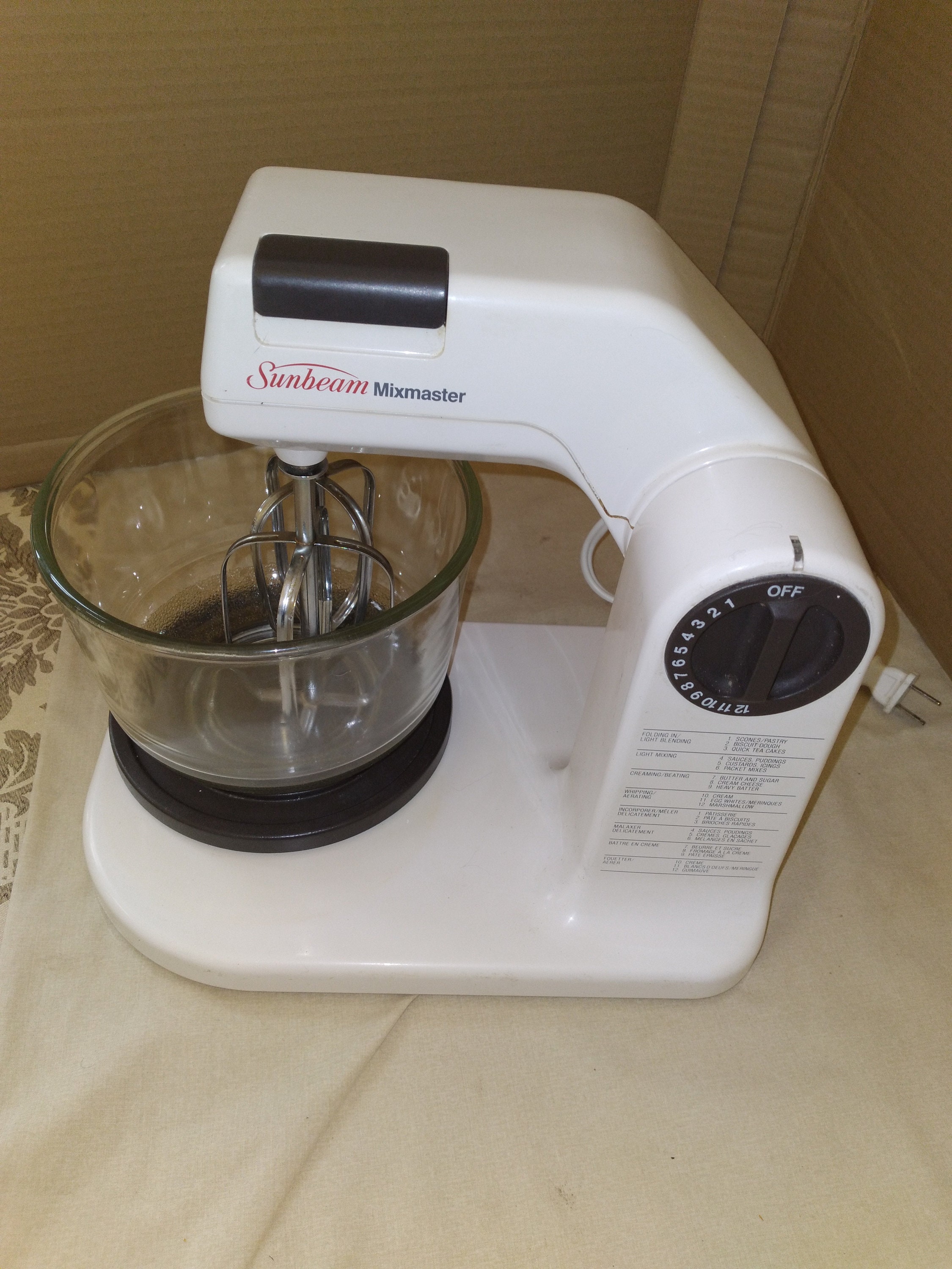 Sunbeam Mixmaster Stand Mixer IM-90, 12 Speed, Tested and Cleaned 3 ...