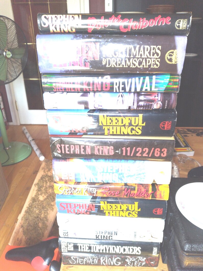 Large Lot of 13 Stephen King Hardcover Novel Collection With Dust ...