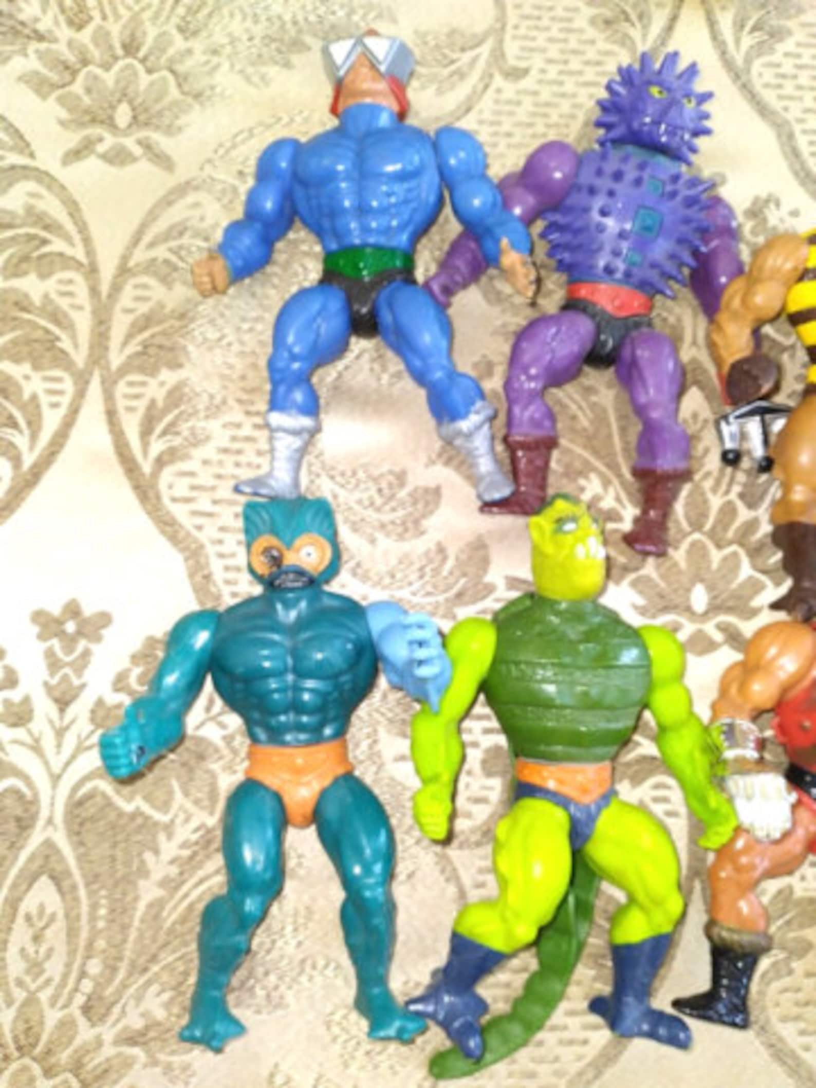 Vintage He Man Masters of the Universe MOTU Figures Lot Mattel 1981 8 ...