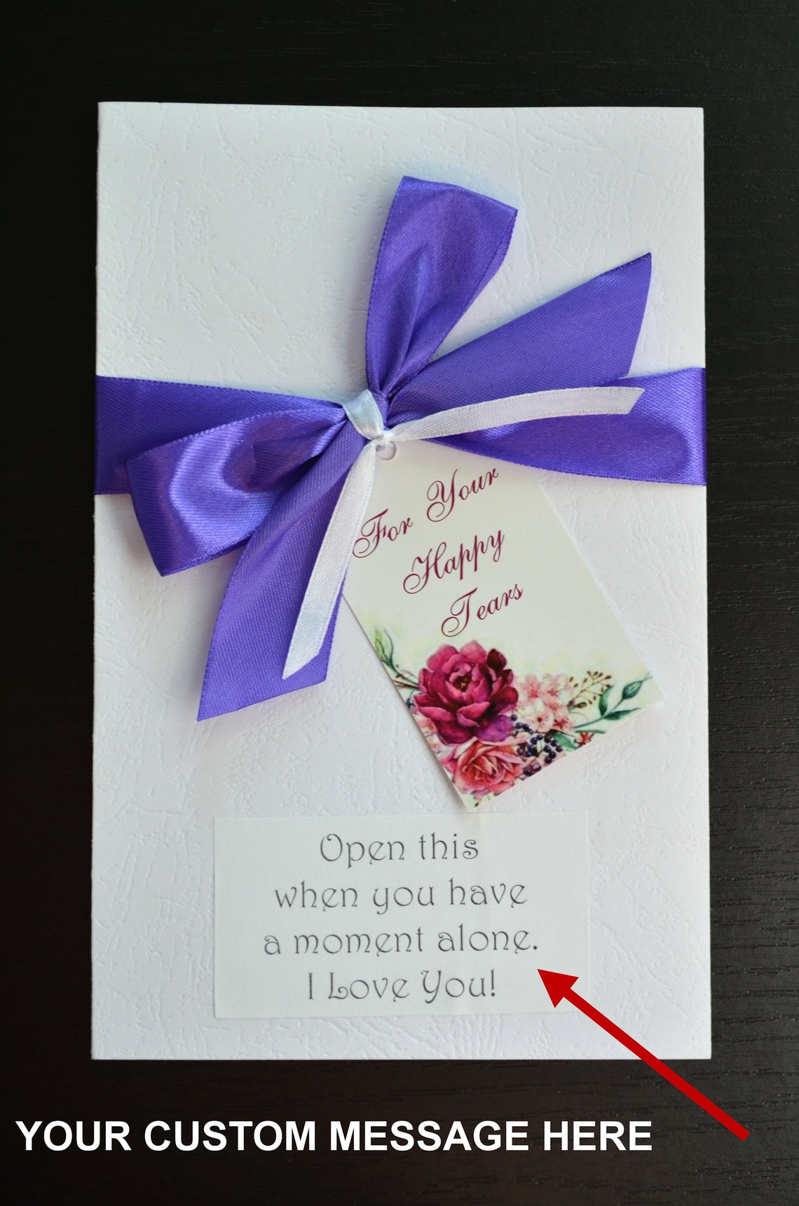 For your happy tears gift wrap for handkerchief wedding gift | Etsy