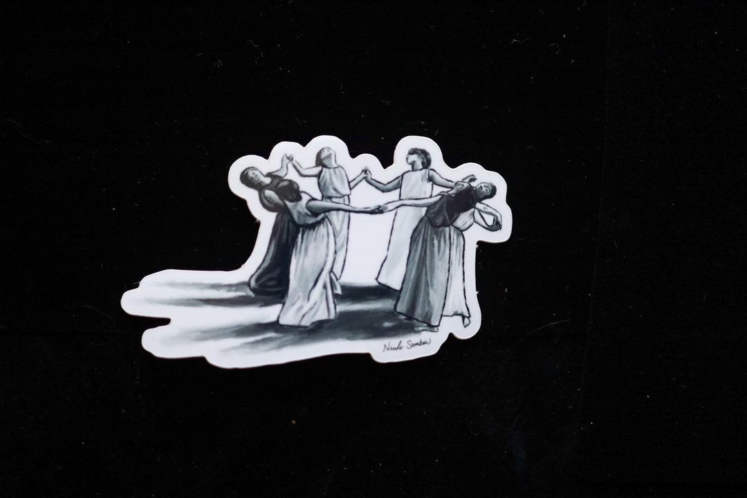 Witches Dancing Stickers, Wiccan Coven, Pagan Art, Circle of Witches ...