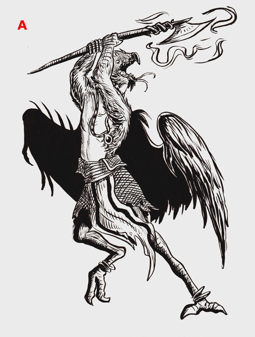 Fantasy RPG Creatures, Monsters, and Characters - Original Ink Drawings ...