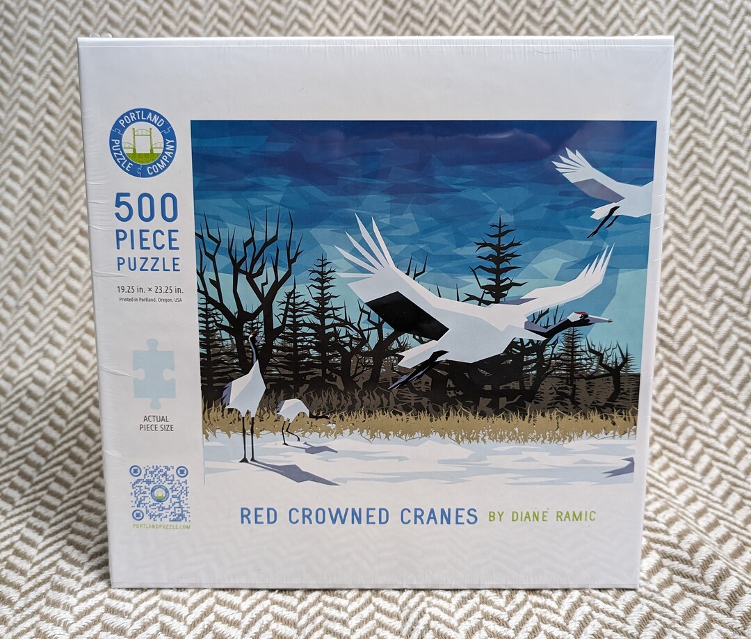 500-piece Red-crowned Cranes Jigsaw Puzzle, 19.25 X 23.25 Inches - Etsy
