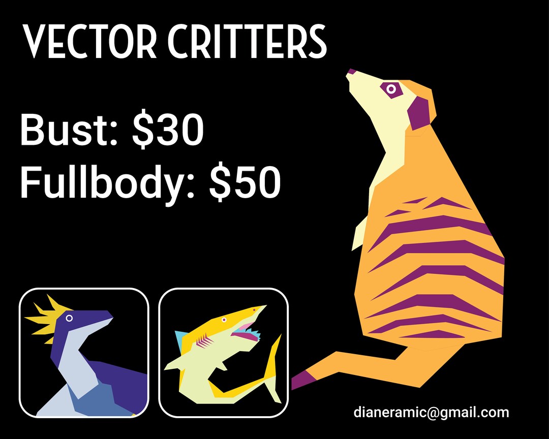 Vector Critters Art Commission creatures, Monsters, Animals - Etsy