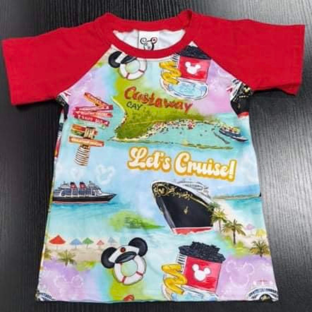 Let’s Cruise Raglan Tee DCL Shirt Boy Disney Cruise Tee Shirt Sibling ...