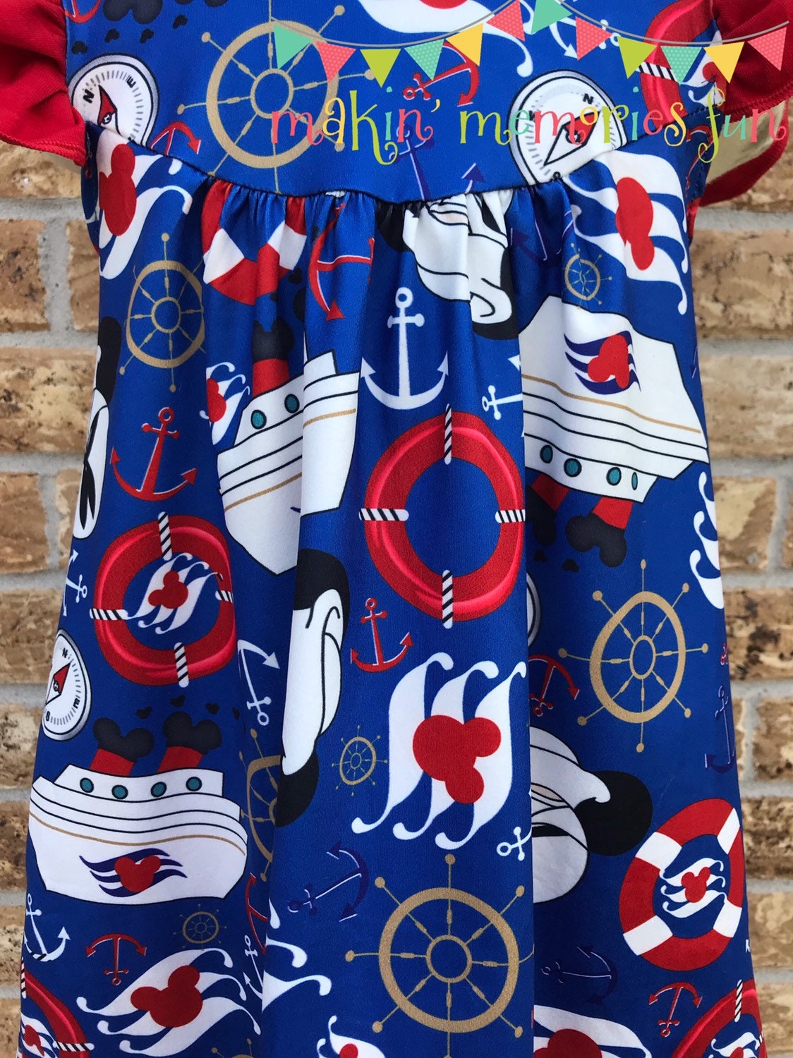Disney Cruise Dress, DCL Logo, Mickey Mouse and Minnie Cruise Ship ...