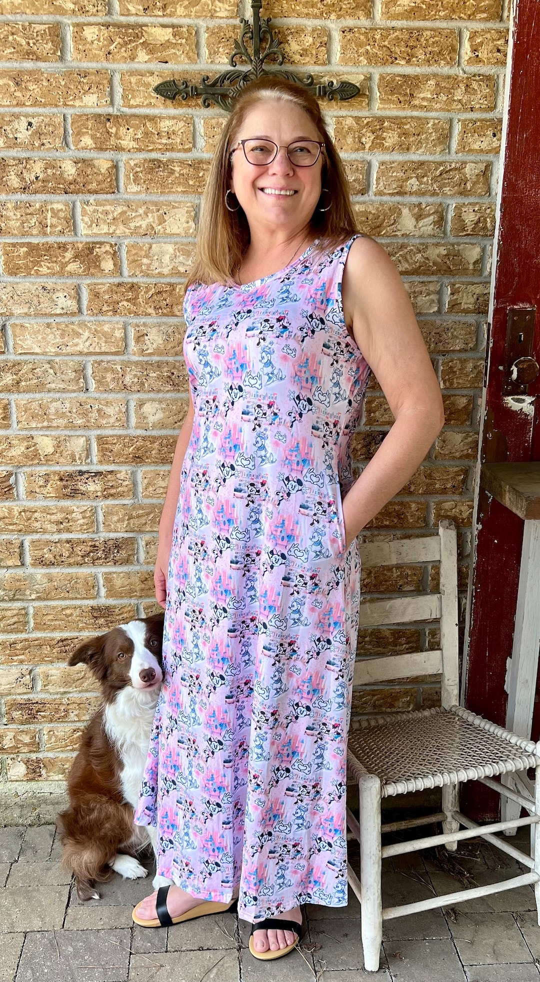 Disney Maxi Dress Minnie Runaway Railway Disneyland Retro - Etsy