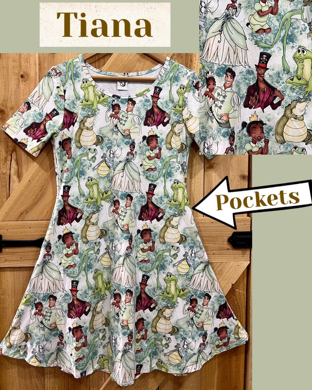 Disney Dress Princess Tiana, Princess and the Frog Short Sleeve Disney ...