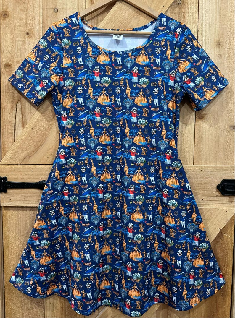 Disney Cruise Dress, Ship Logo, Captain Mickey and Minnie Cruise Ship ...