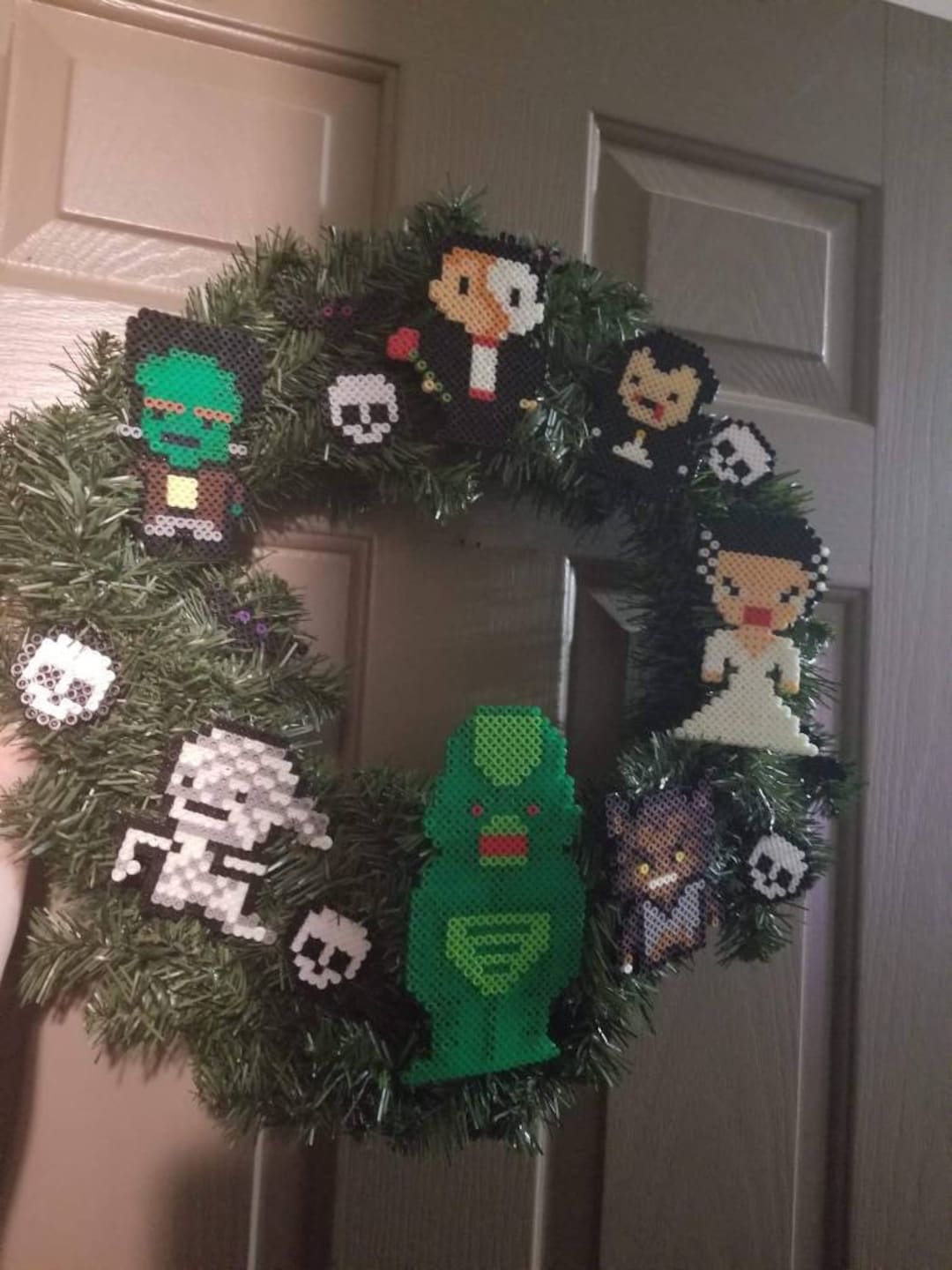 Customizable Perler Bead Wreath - Etsy
