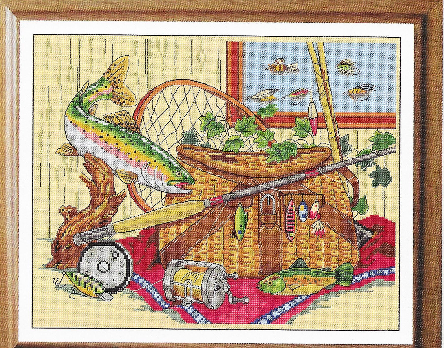 Fishing Hobby Cross Stitch Pattern, Pdf Instant Download Xstitch Design ...