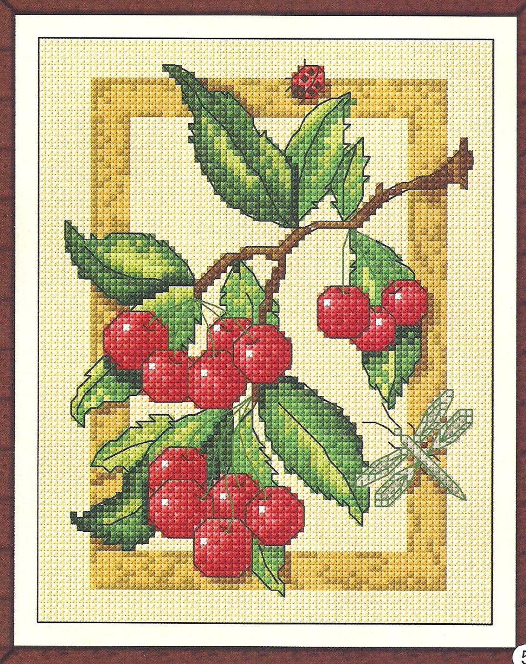 Cherries Cross Stitch Pattern, Fruits Cross Stitch Pattern, Cherry ...