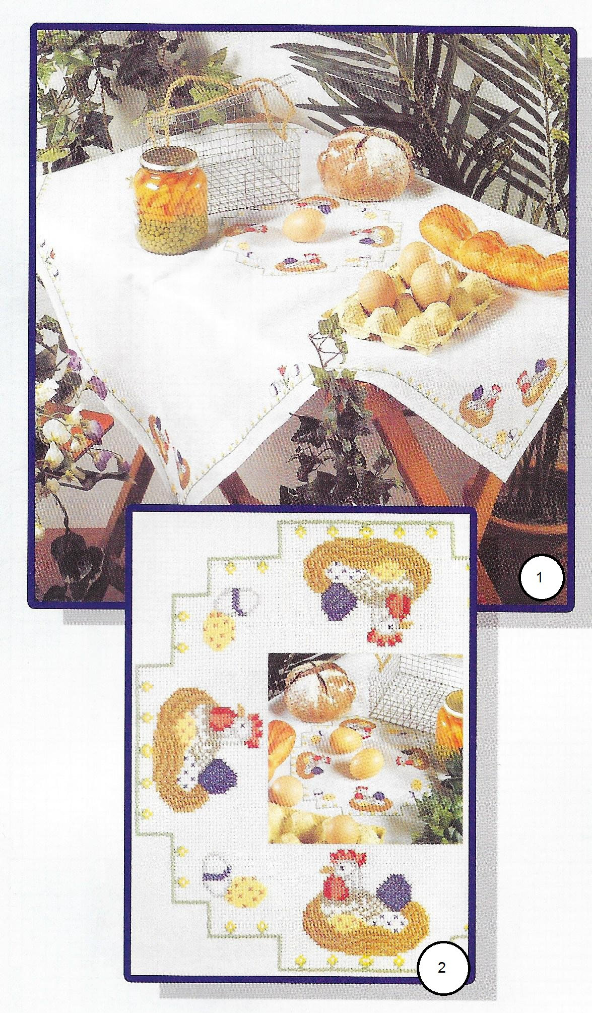 Easter Table Cross Stitch Design, Pdf Instant Download Xstitch Design ...