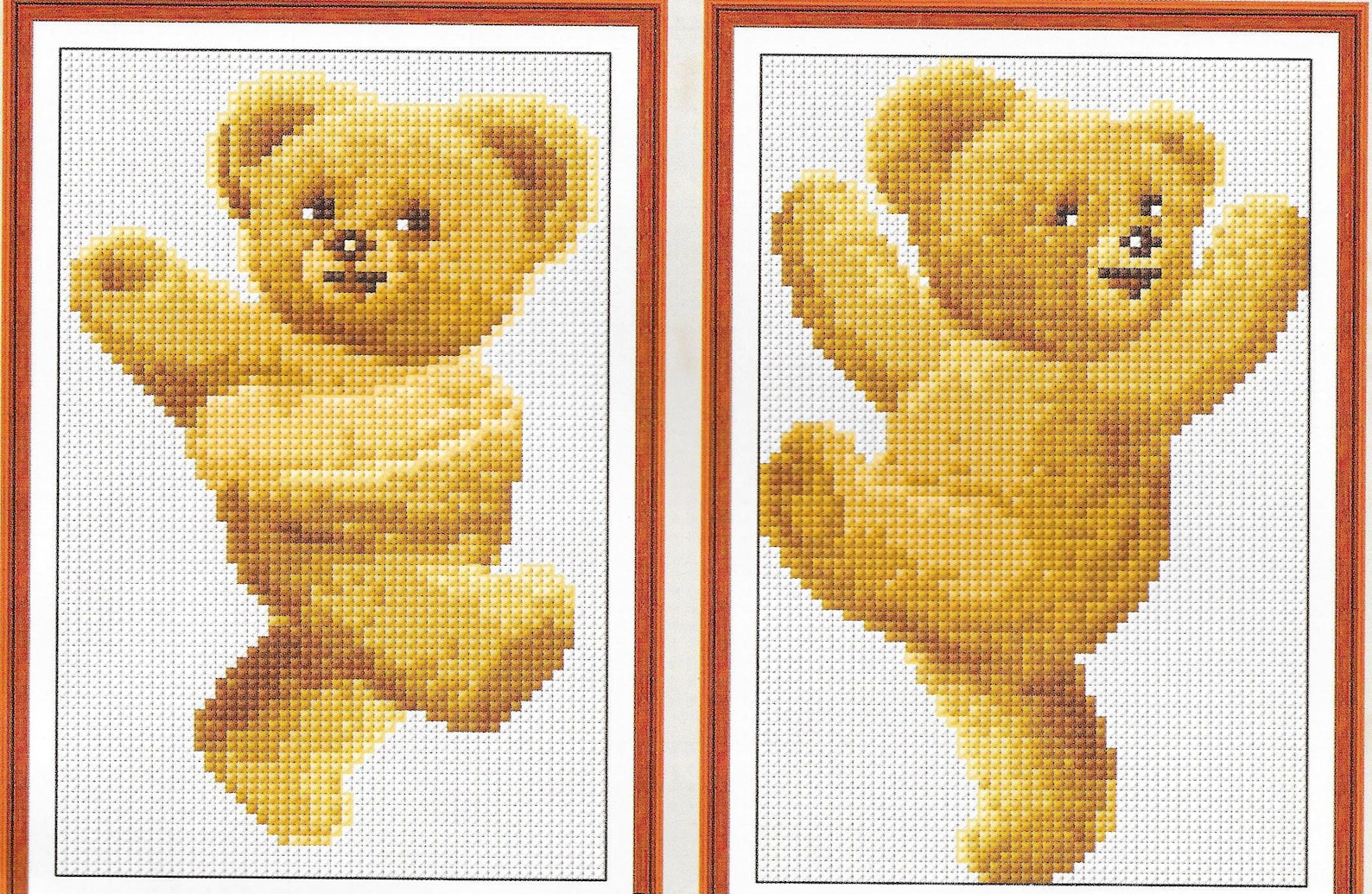 Cross Stitch Pattern, Teddy Bear Cross Stitch Pdf Pattern, Modern Pdf ...