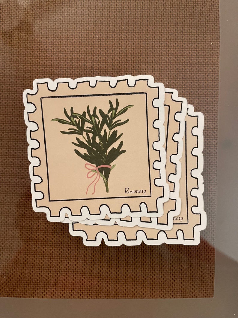 Die-cut Sticker Rosemary Sprig - Etsy