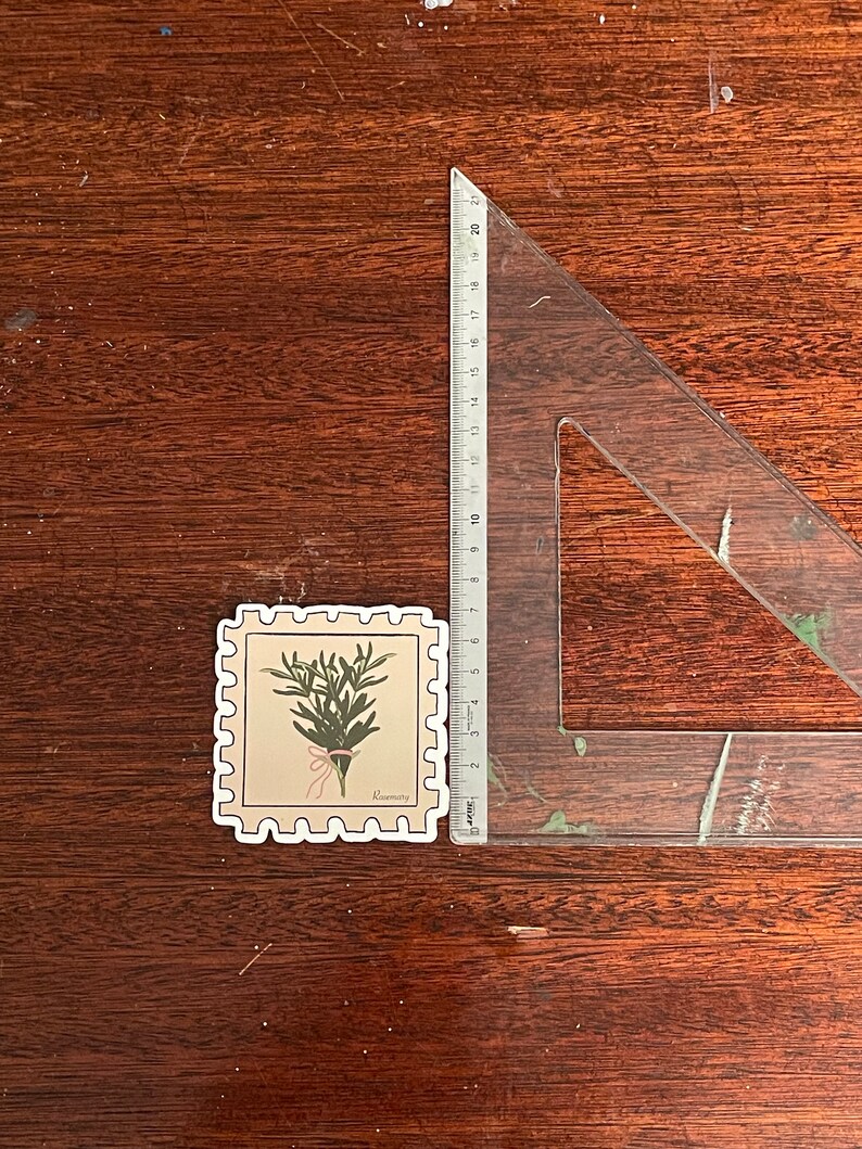 Die-cut Sticker Rosemary Sprig - Etsy