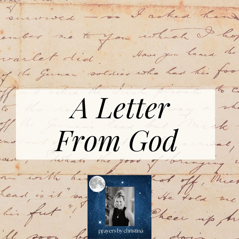 A Letter FROM God - Etsy