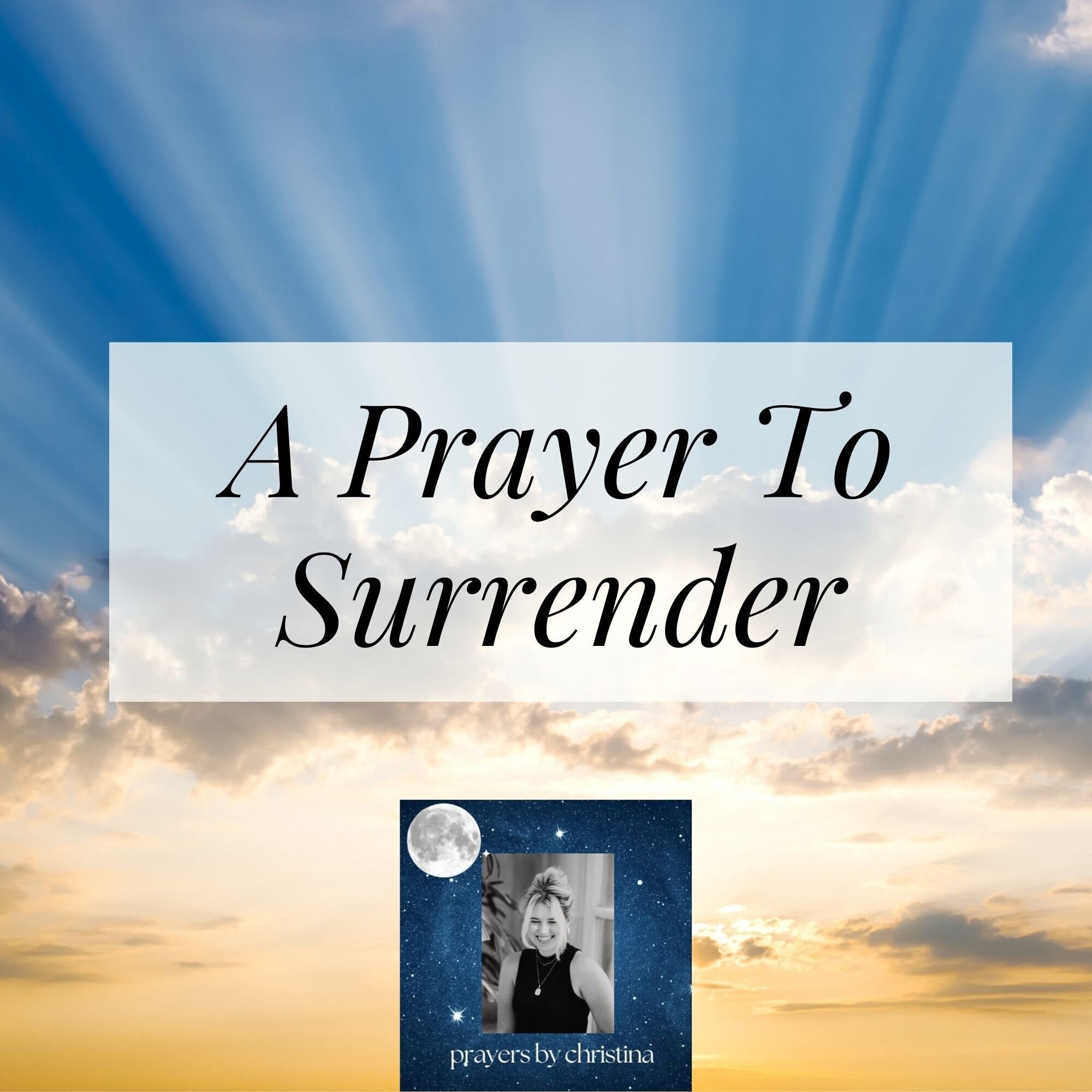 A Prayer to Surrender - Etsy
