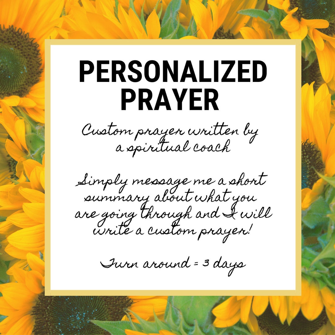Customized Prayer: Personalized Spiritual Guidance (PDF) - Etsy